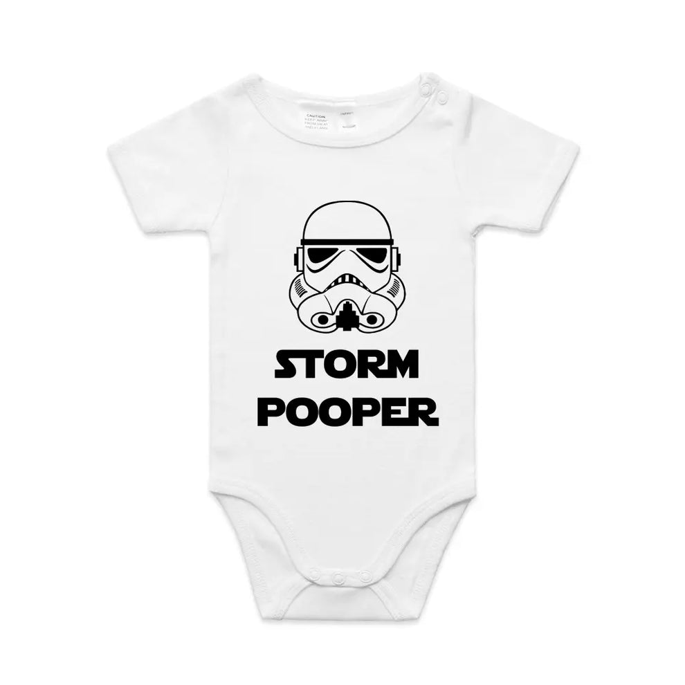 Storm Pooper Organic Cotton Baby Onesie - Baby Age